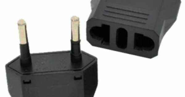 Αντάπτορας Powertech USA to EU Europe Power Plug Charger Travel Adapter ...